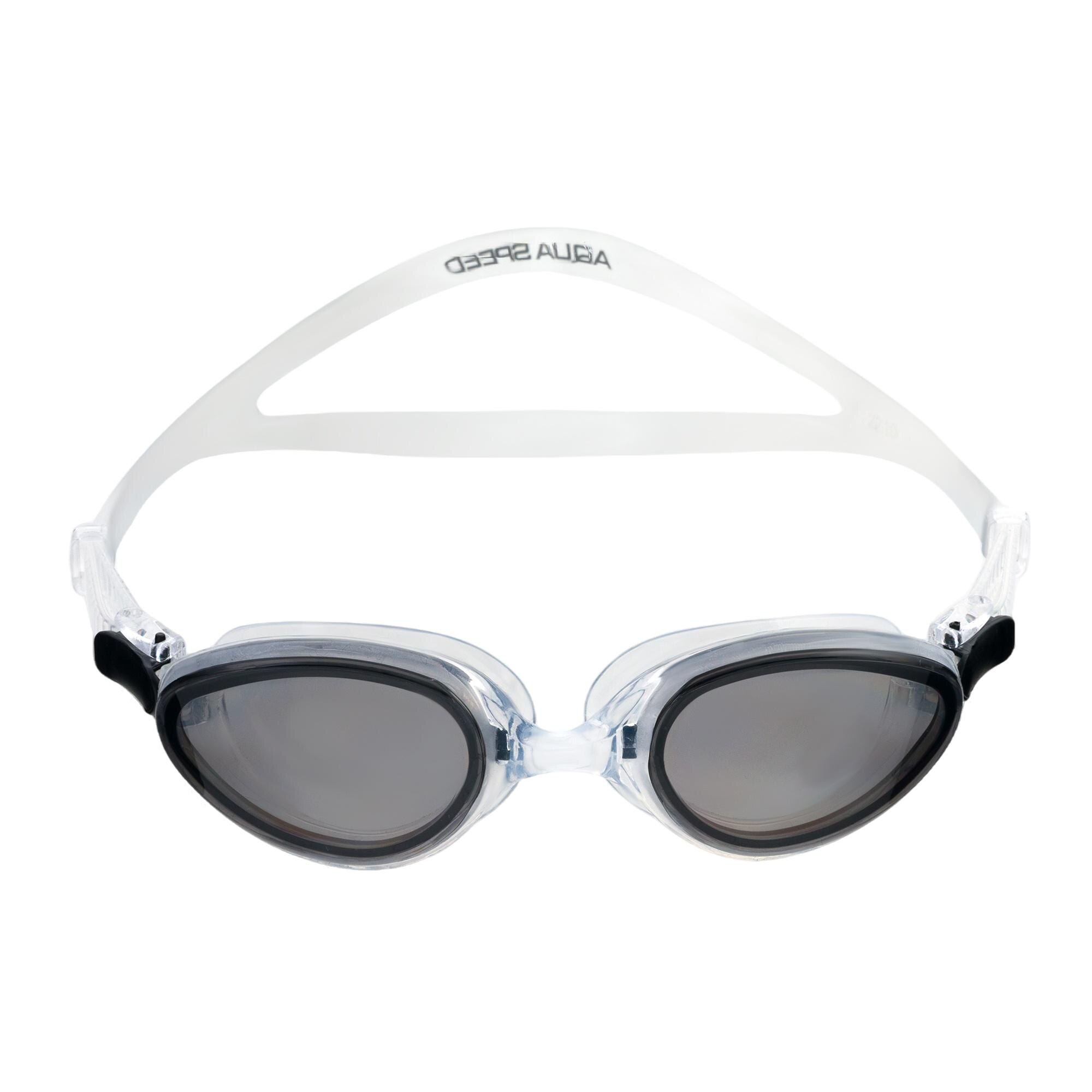 Ochelari de inot pentru copii, Aqua Speed, Siliciu, Sonic, Alb/Negru ...