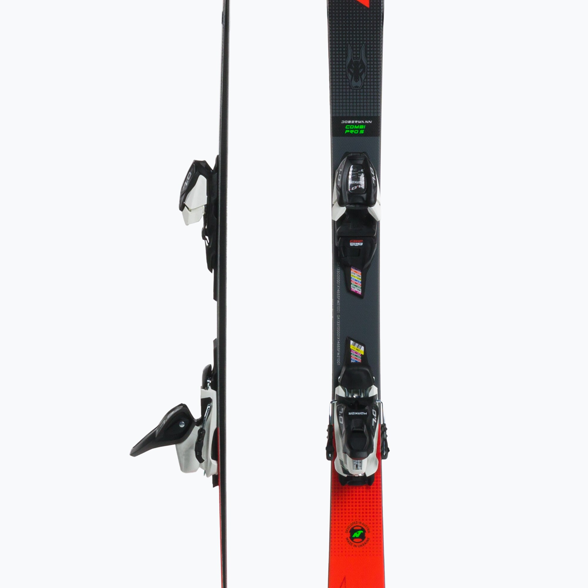 Schiuri pentru copii, Nordica, Combi Pro S FDT 7.0, negru-rosu, 130 cm ...