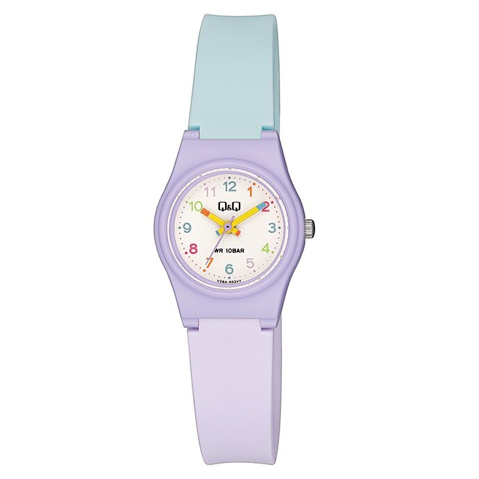 Ceas copii V28A, bleu/mov, WR 100 m inot - eMAG.ro