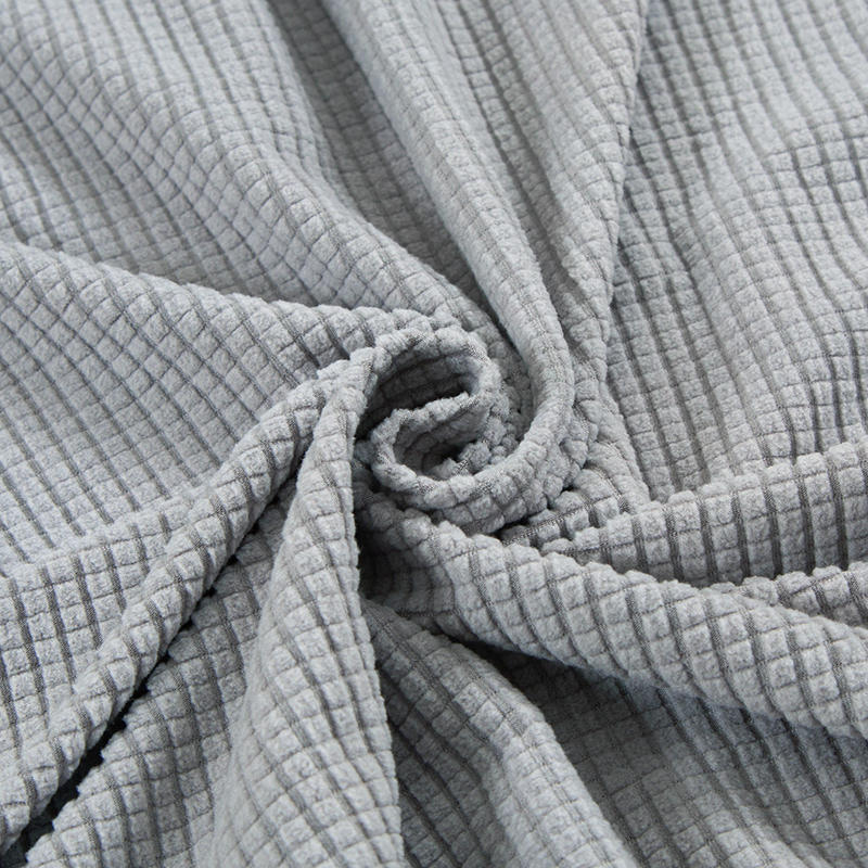 Set 6 Huse Scaun Universale, Din Bumbac Embosat, Gri Deschis, 40x40x50 ...