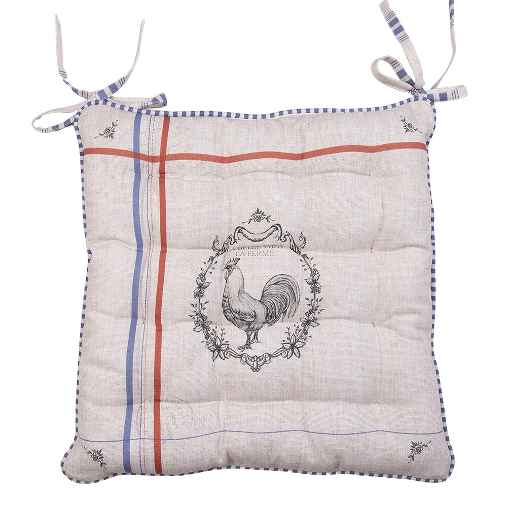 Set 6 perne scaune bumbac Rooster 40x40x4 cm - eMAG.ro