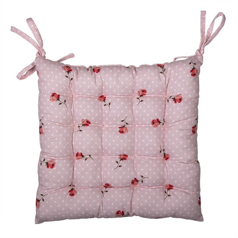 Set 6 perne scaune bumbac Roses 40x40x4 cm - eMAG.ro