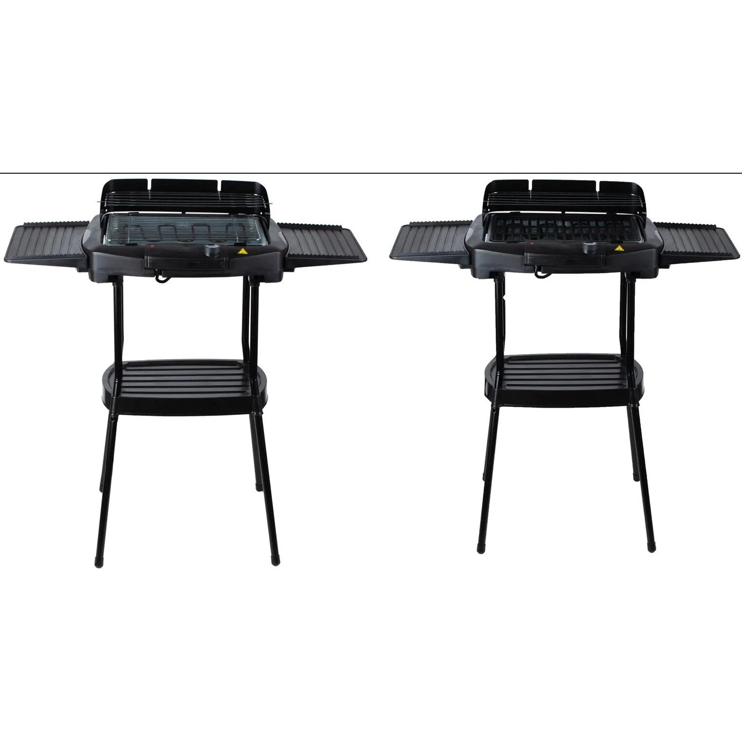Gratar electric pentru gradina, Zola®, 2 in 1 cu plita, portabil, 2000 ...