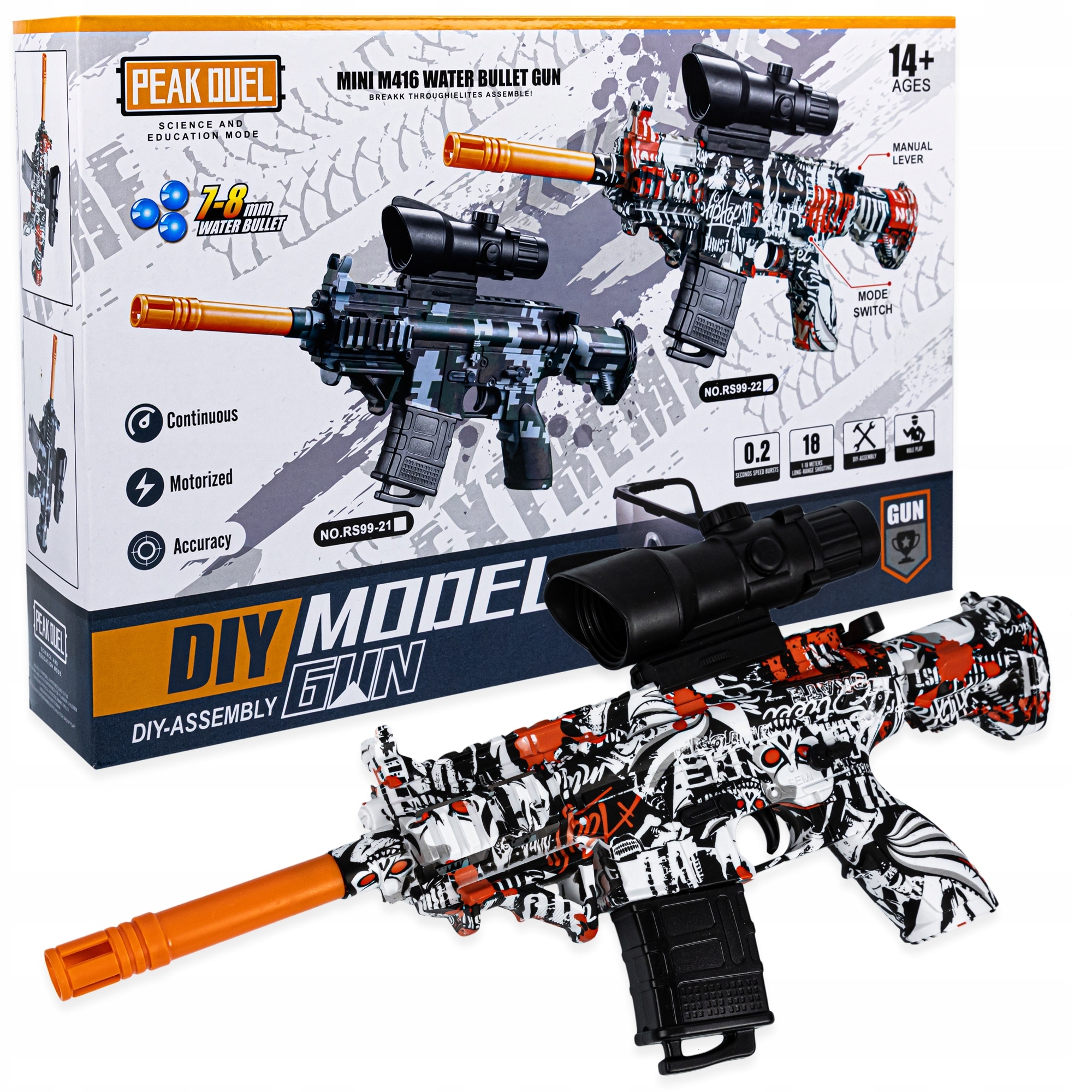 Set, Pusca automata pentru BB-uri cu gel de 7/8 mm M416 - eMAG.ro