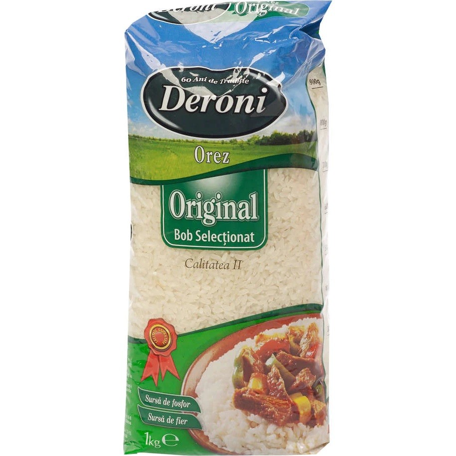 Set 3 x Orez cu Bob Selectionat Deroni Original, 1 kg - eMAG.ro