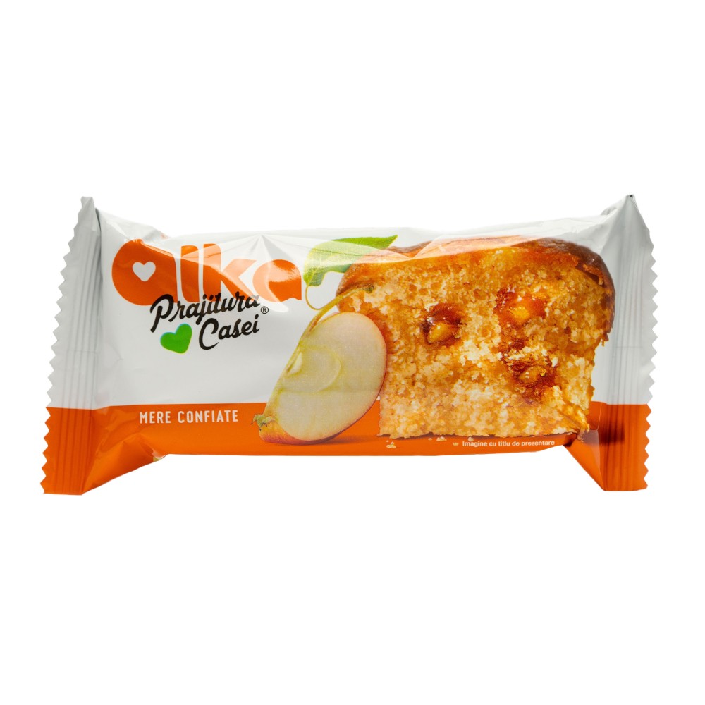 Set 8 x Prajitura Casei cu Mere Confiate Alka, 60 g - eMAG.ro