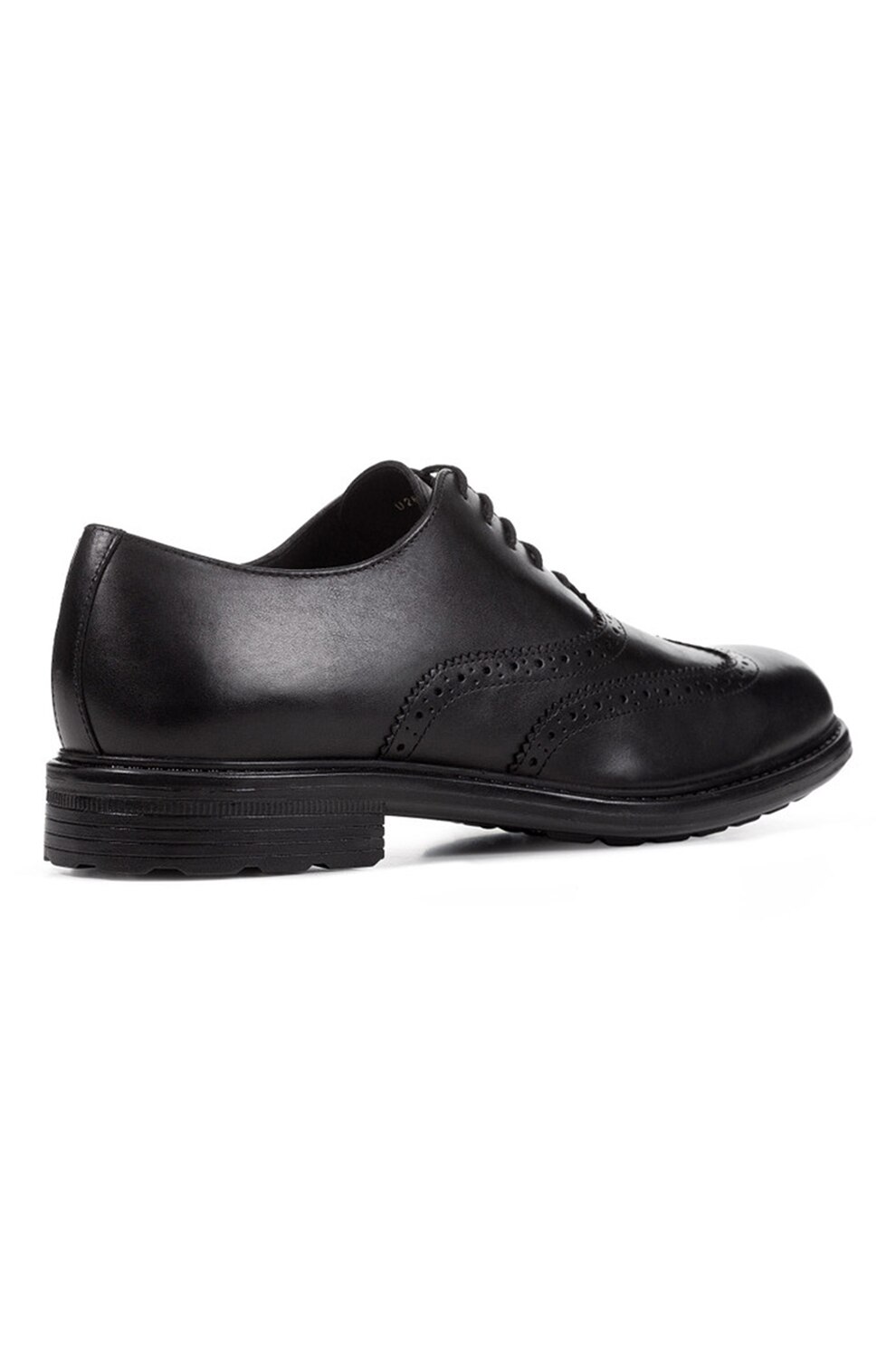 Geox, Кожени обувки Brogue, Черен, 44 - eMAG.bg