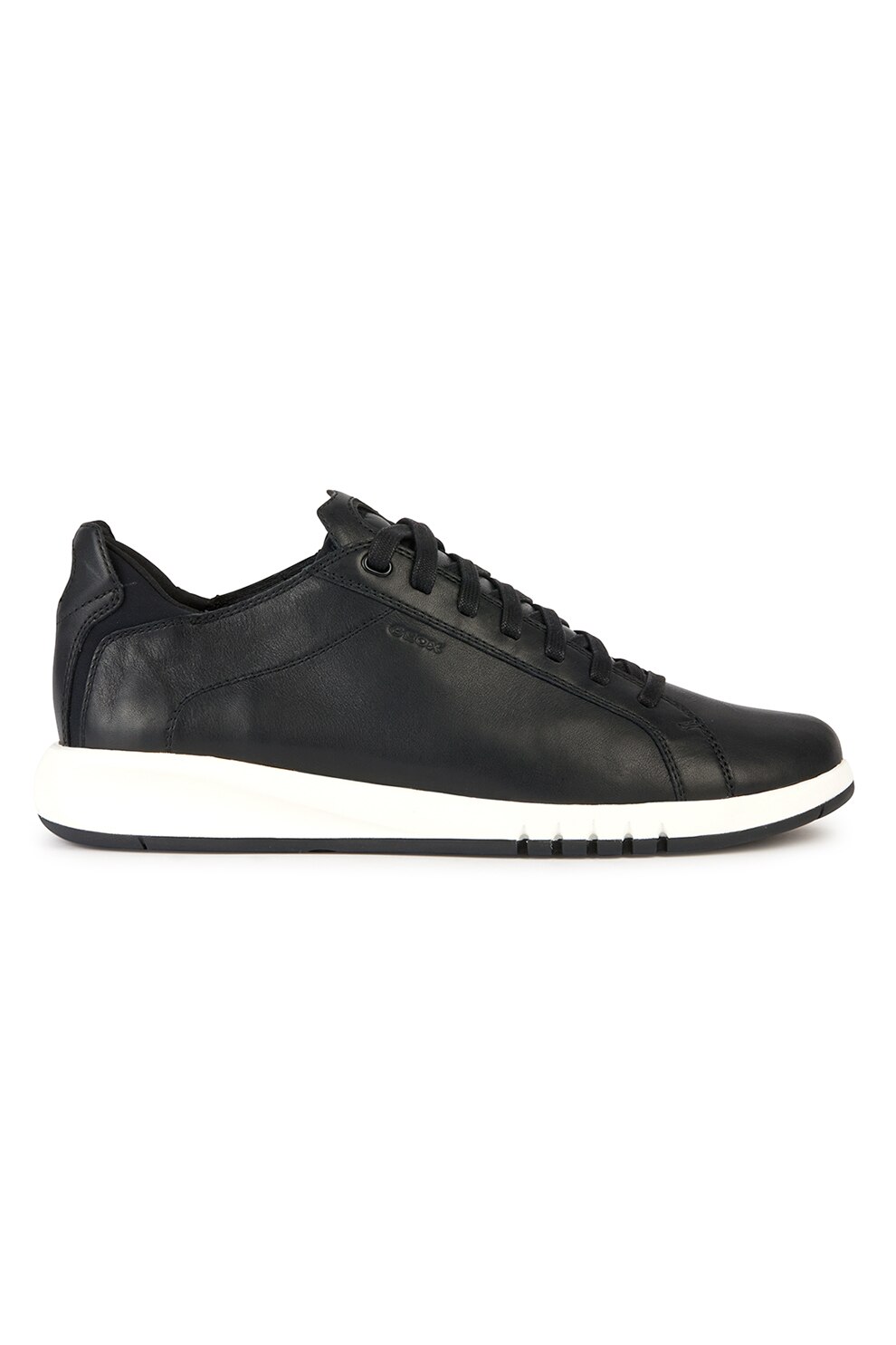 Geox, Pantofi sport low-cut de piele Aerantis, Negru, 44 - eMAG.ro