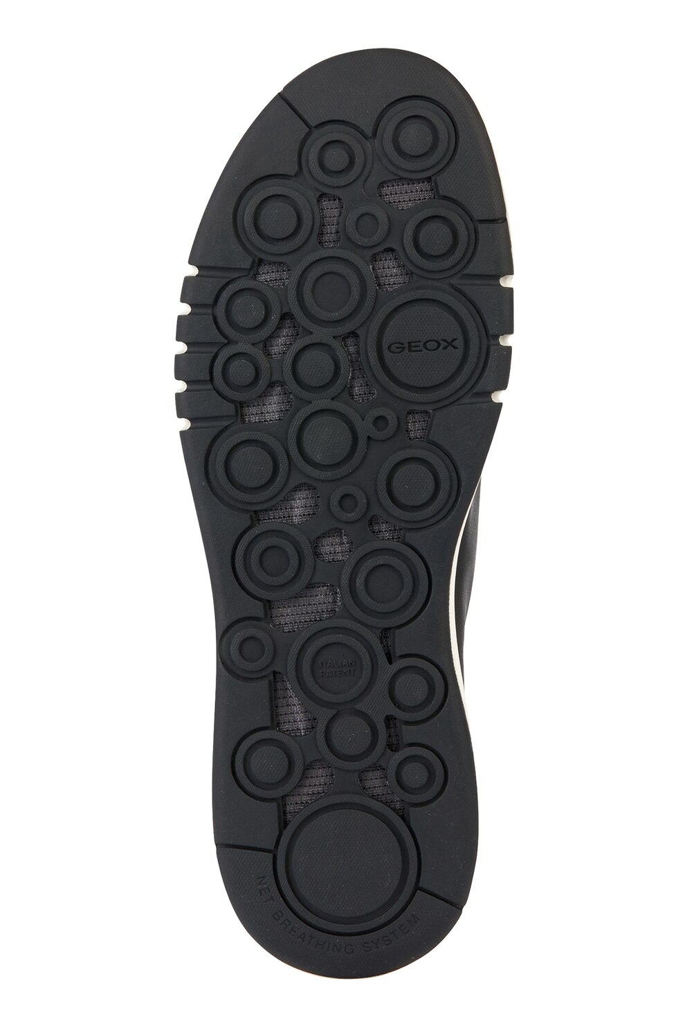 Geox, Pantofi sport low-cut de piele Aerantis, Negru, 44 - eMAG.ro