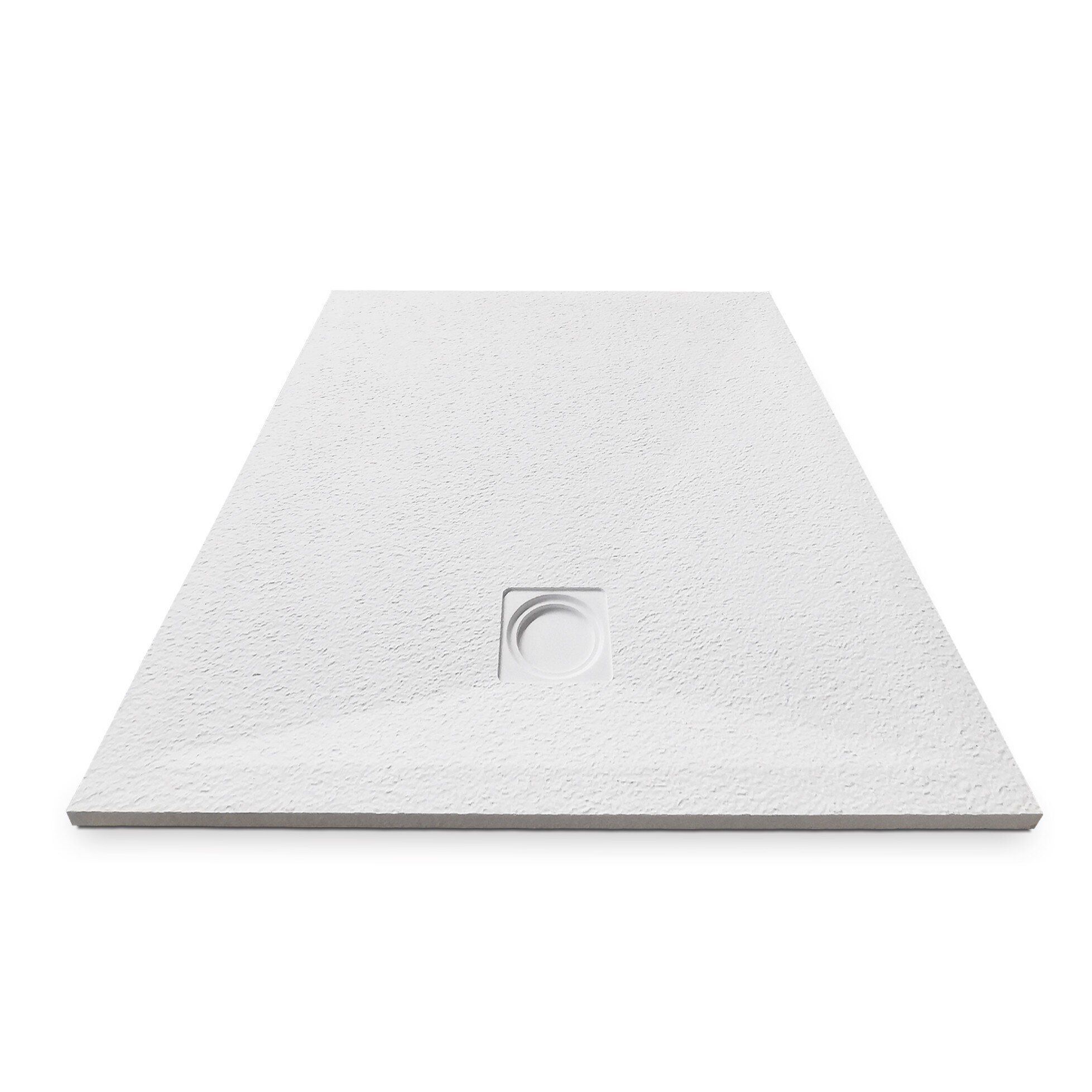 Cadita dus rectangulara, West Eliza, compozit, alb, design slim, 100 x ...