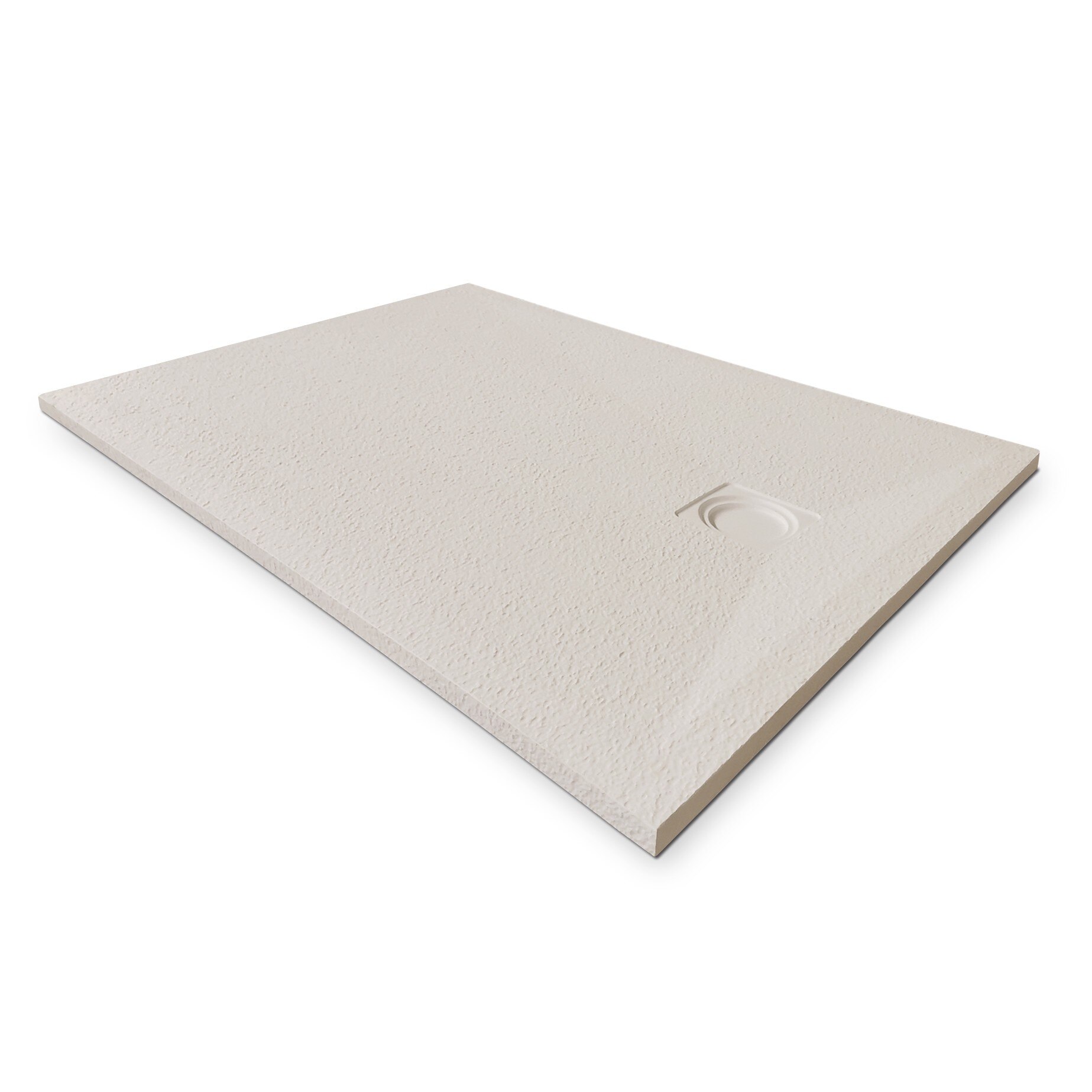 Cadita dus rectangulara, West Eliza, compozit, crem, design slim, 100 x ...