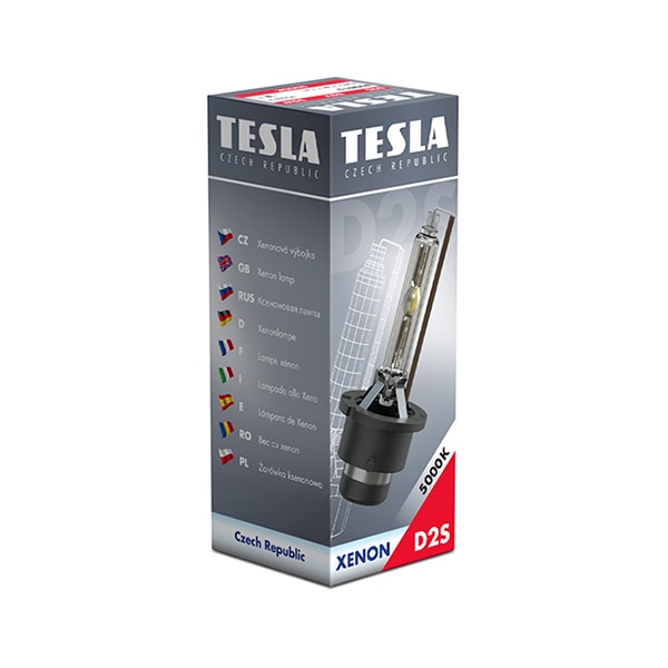 Bec auto far xenon Tesla D2S, +30% mai multa lumina, 35W, 5000K, P32d-3 ...