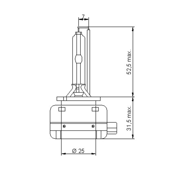 Bec auto far xenon Tesla D1S, 35W, PK32d-2 - eMAG.ro