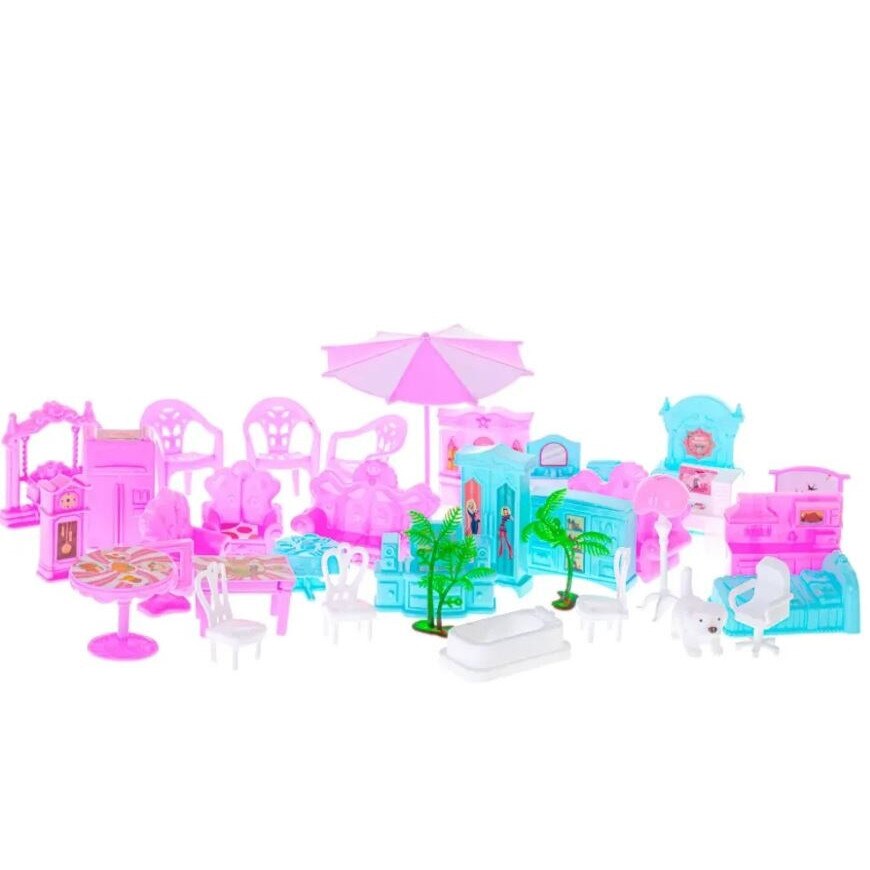 Casuta pentru Papusi DreamVilla KinderVibe™, cu 4 Etaje, 11 Camere, 4 ...