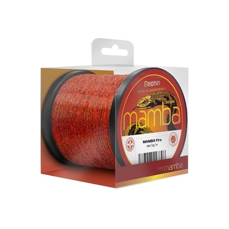 Nylon monofilament Delphin MAMBA Carp Fire 1200 m, camuflaj 3D, diametru 0.26 mm - eMAG.ro