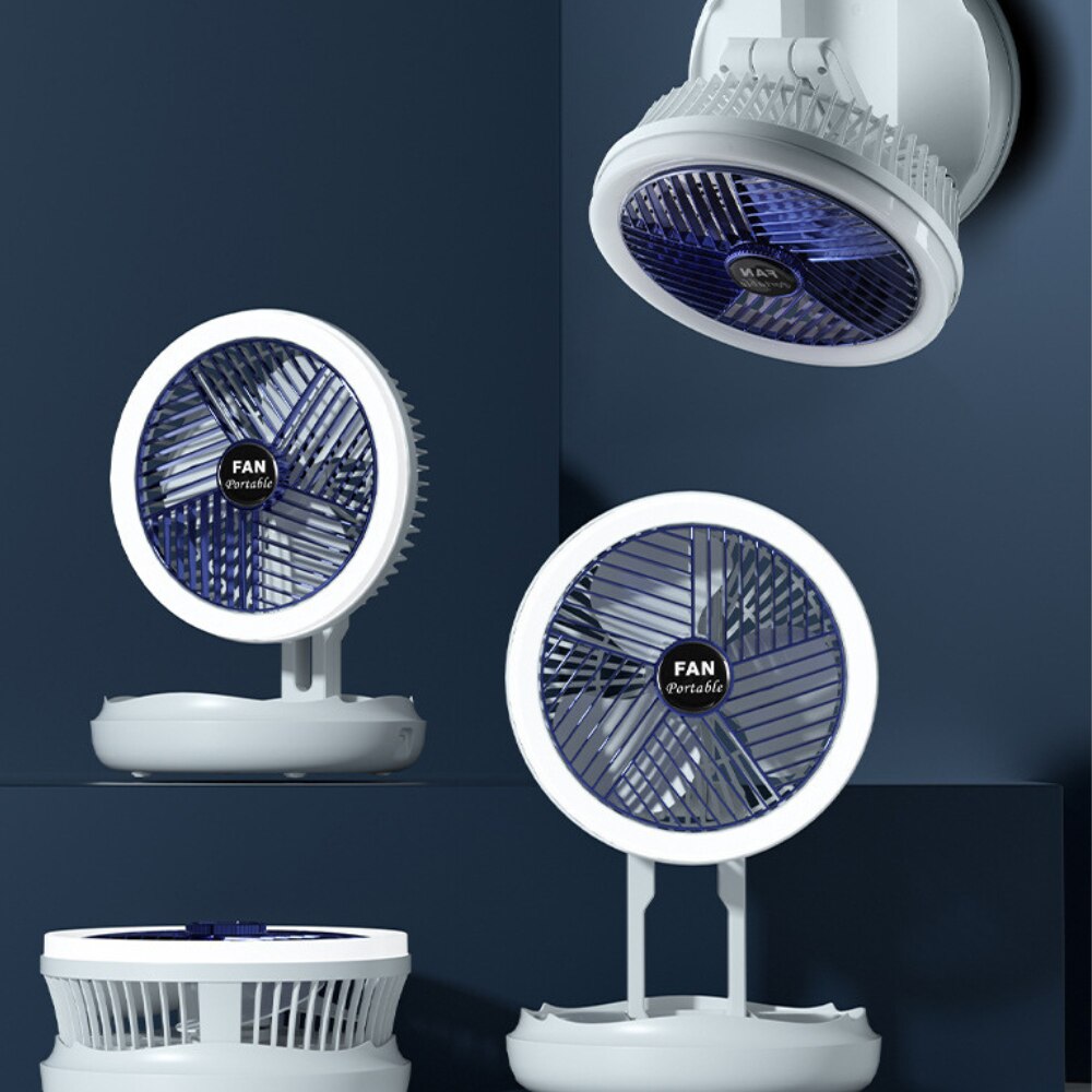Ventilator portabil cu lampa de veghe LED incorporporata, Design modern ...