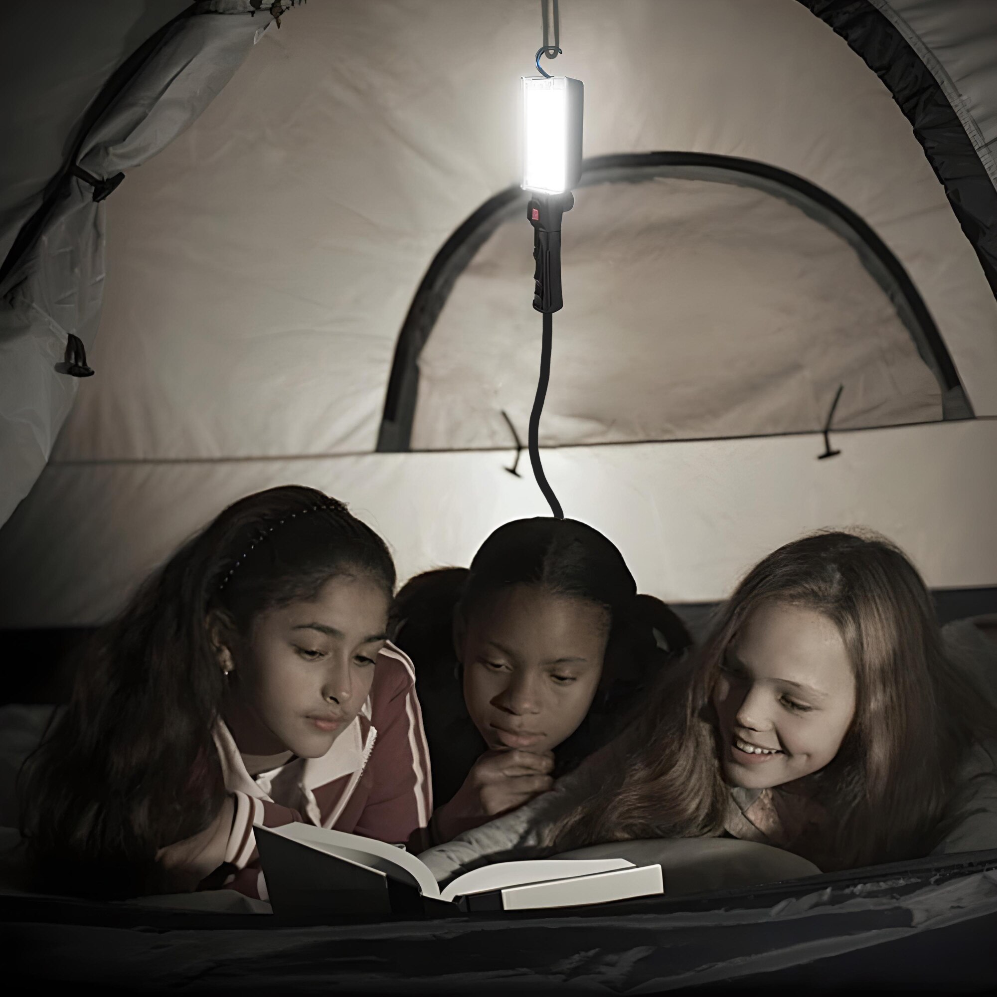 Lampa LED Portabila de Lucru cu Carlig si Magnet, 25 LEDuri, 1500lm ...