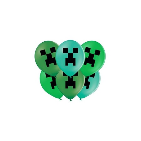Set 50 Baloane Minecraft Creeper, 30cm, Multicolor - eMAG.ro