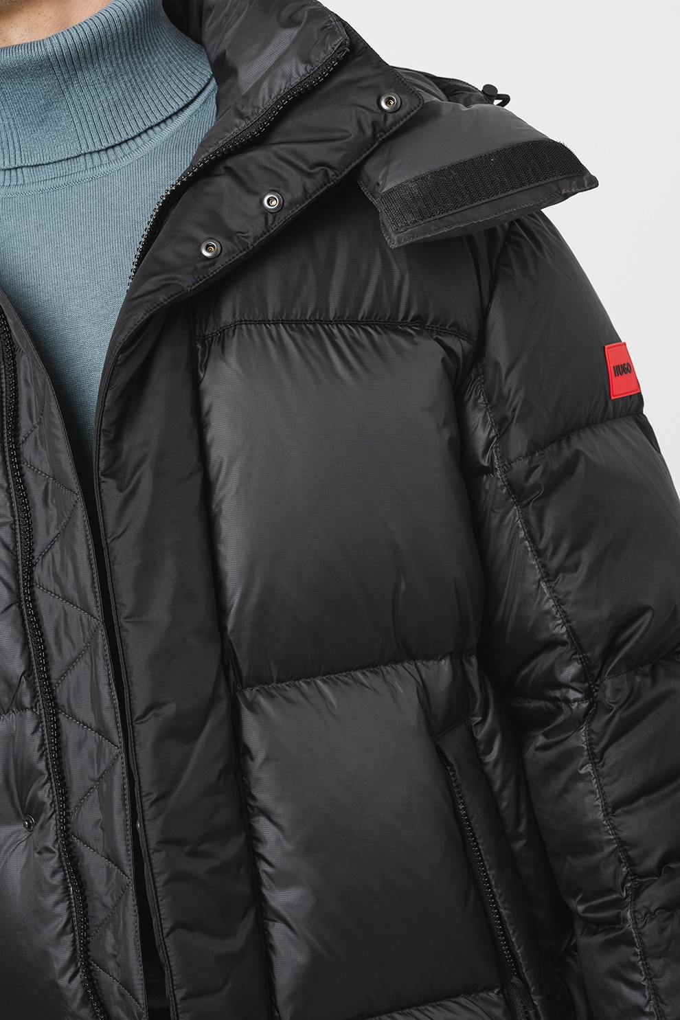 HUGO, Geaca matlasata Melmus, Negru, M - eMAG.ro