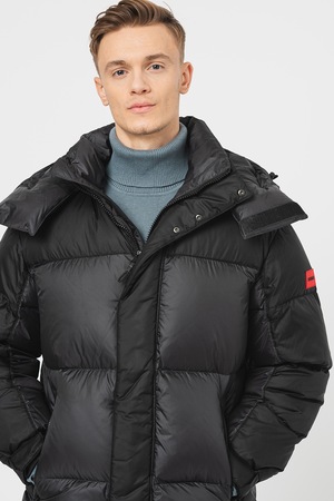 HUGO, Geaca matlasata Melmus, Negru, M - eMAG.ro