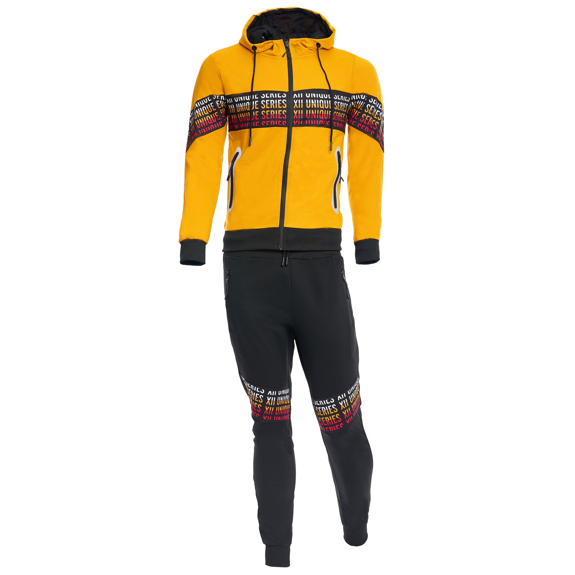 Trening barbatesc slim-fit Galben XXL - eMAG.ro