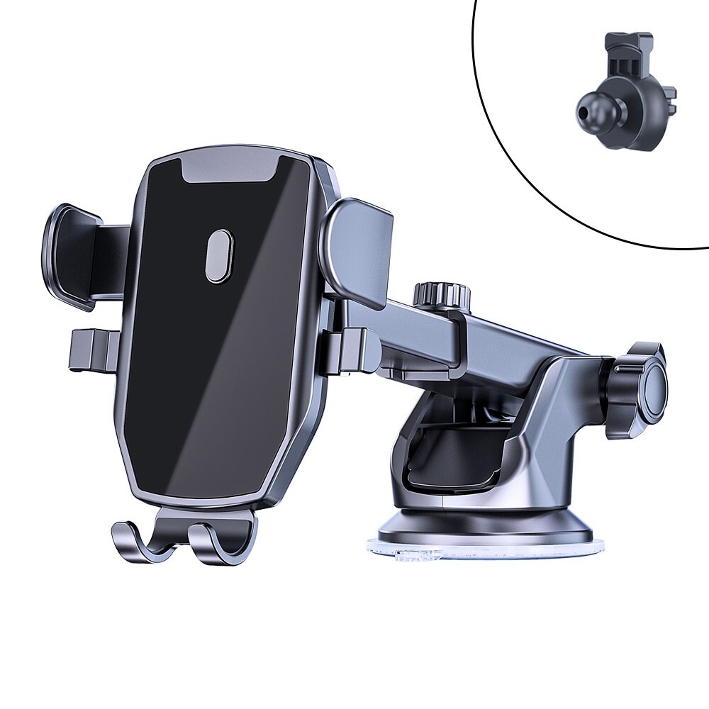 Suport auto pentru telefon, Universal, Negru - eMAG.ro