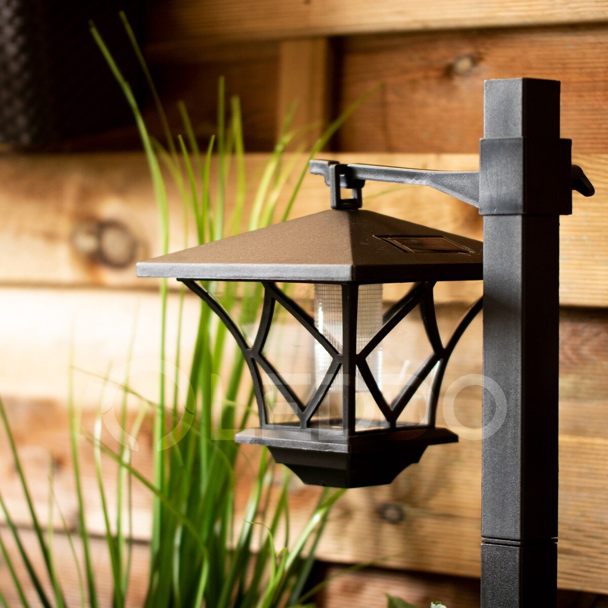 Set 2 lampi solara De Gradina LED RIBES Lanterna Exterior 155cm LUMILED ...