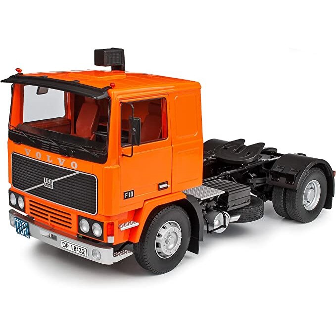 Macheta Camion Volvo F10 Truck Deutrans year 1977 orange / black - 1:18 ...