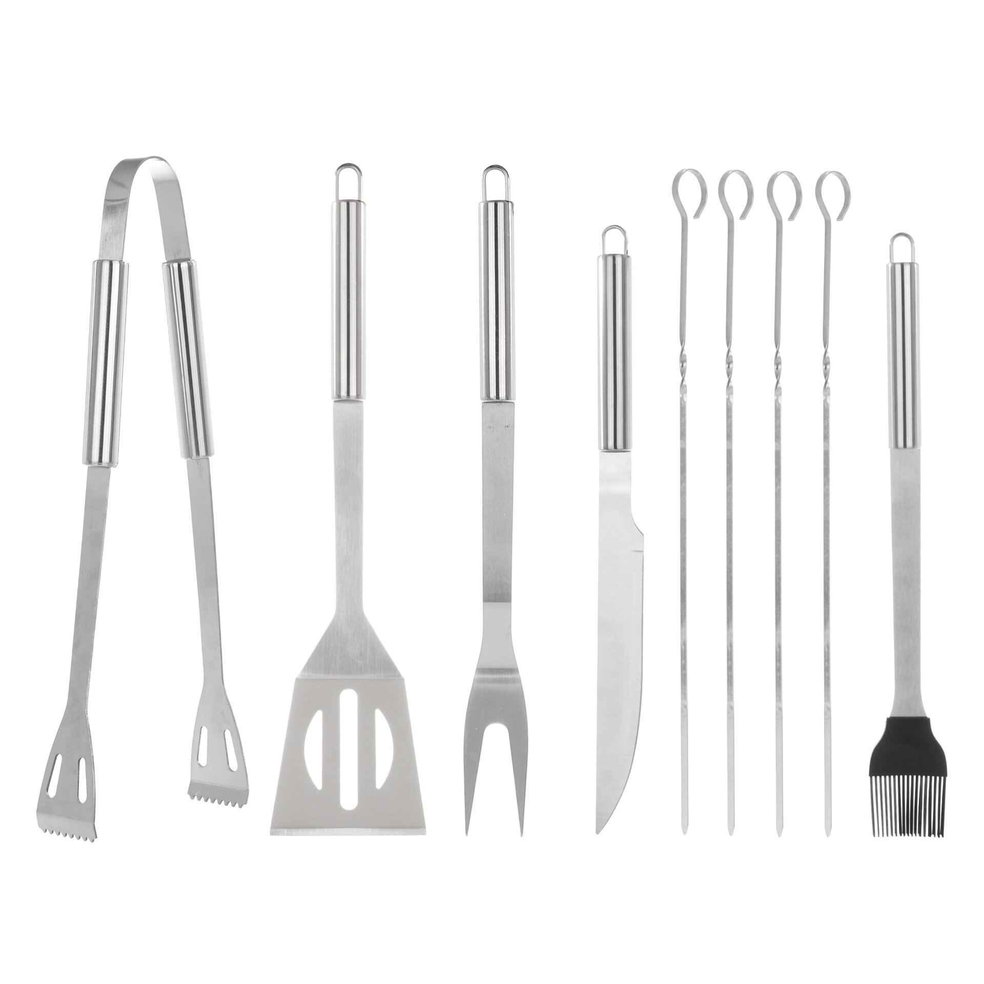 Set ustensile pentru gratar, 10 elemente, Geko G80510 - eMAG.ro