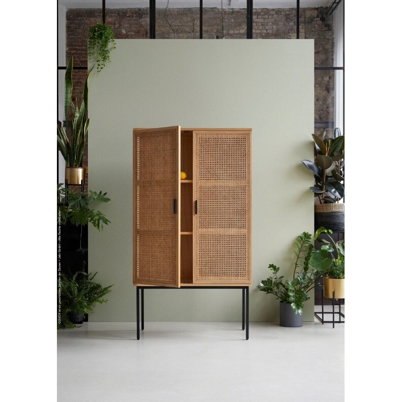 Comoda inalta Milan, natur, 90/40/160 cm - eMAG.ro