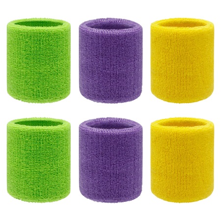 Set 6 mansete pentru tenis, Bumbac/Nylon/Spandex, Multicolor - eMAG.ro