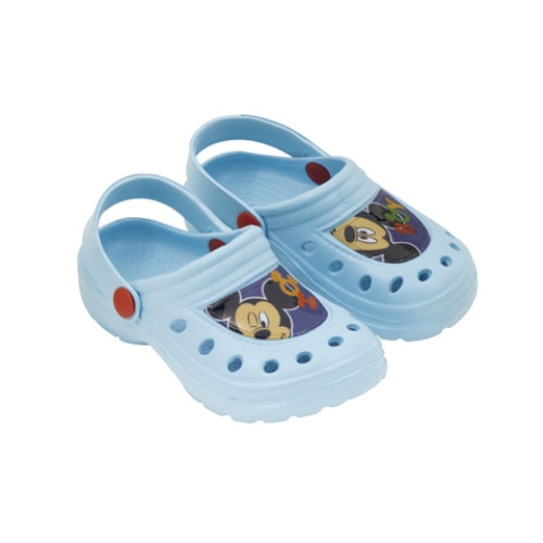 Papuci plaja tip clogs, Mickey Mouse, bleu, 22 - eMAG.ro