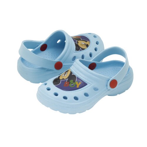 Papuci plaja tip clogs, Mickey Mouse, bleu, 22 - eMAG.ro