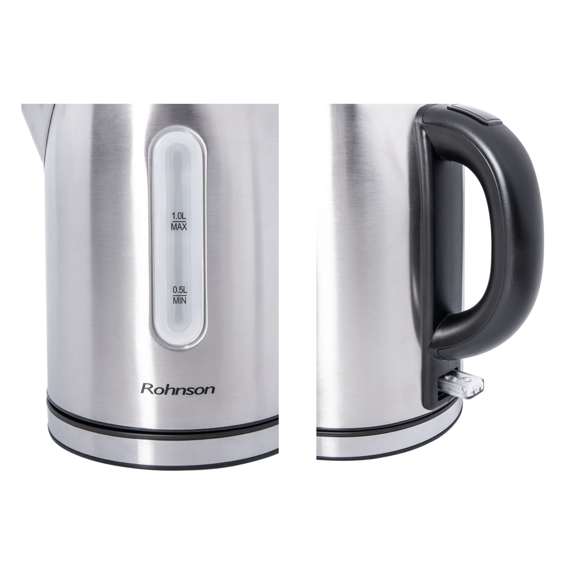 Fierbator electric Rohnson R7622, 2000W, 1L, conector Strix, inox, baza ...