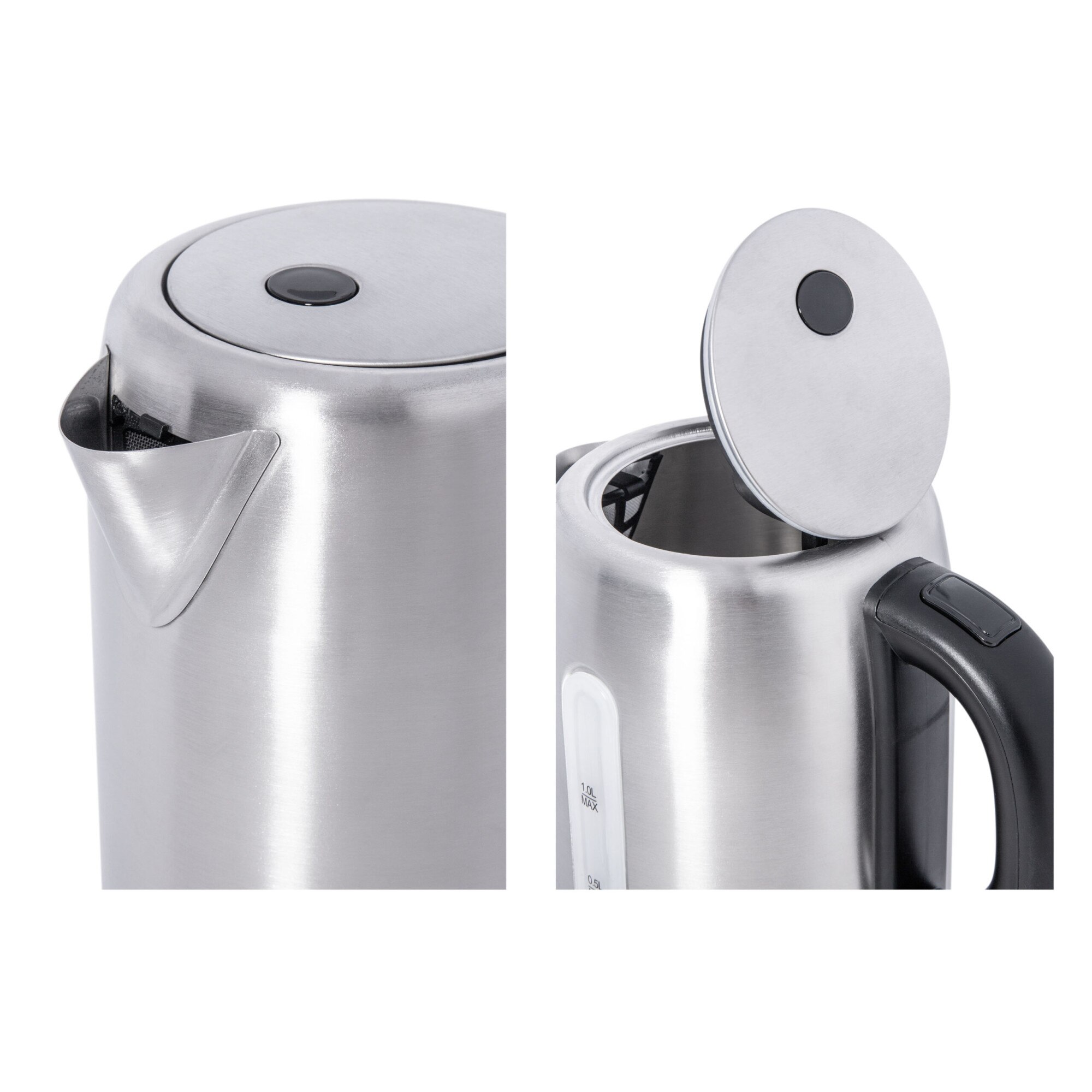 Fierbator electric Rohnson R7622, 2000W, 1L, conector Strix, inox, baza ...