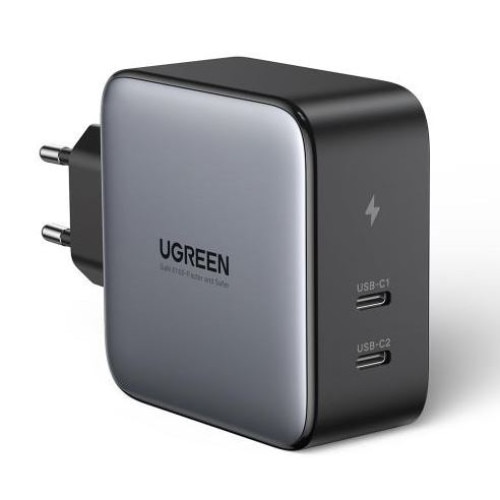Incarcator retea rapid GaN UGREEN CD294, 2x USB-C, PD QC, 45W, Alb ...