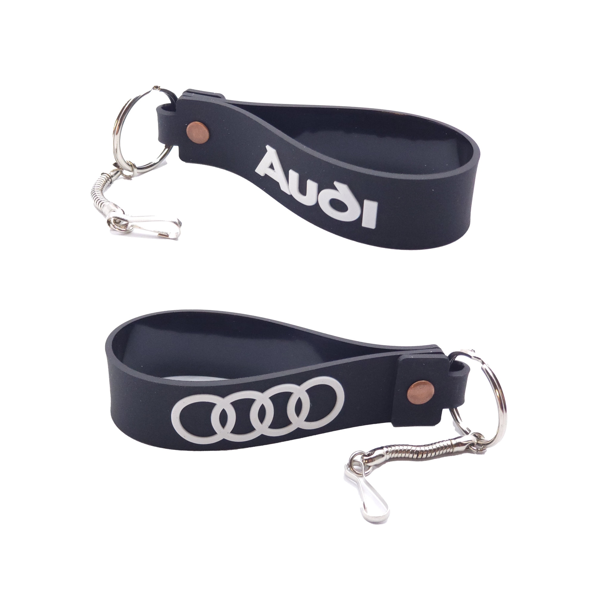 Breloc chei auto din Softpvc tip Audi 100x20mm - eMAG.ro