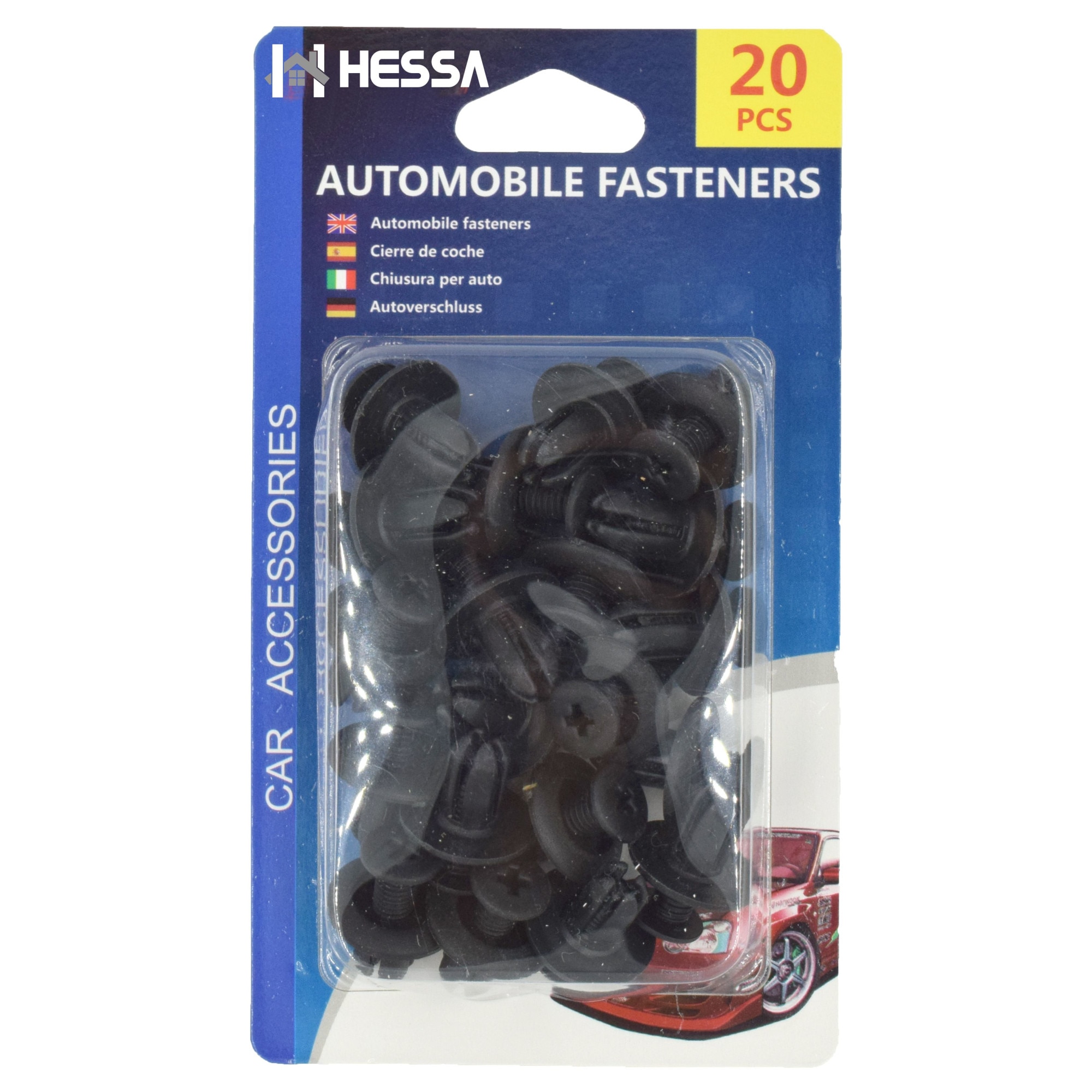 Set 20 Clipsuri Auto Universale din Plastic, Culoare Negru - eMAG.ro