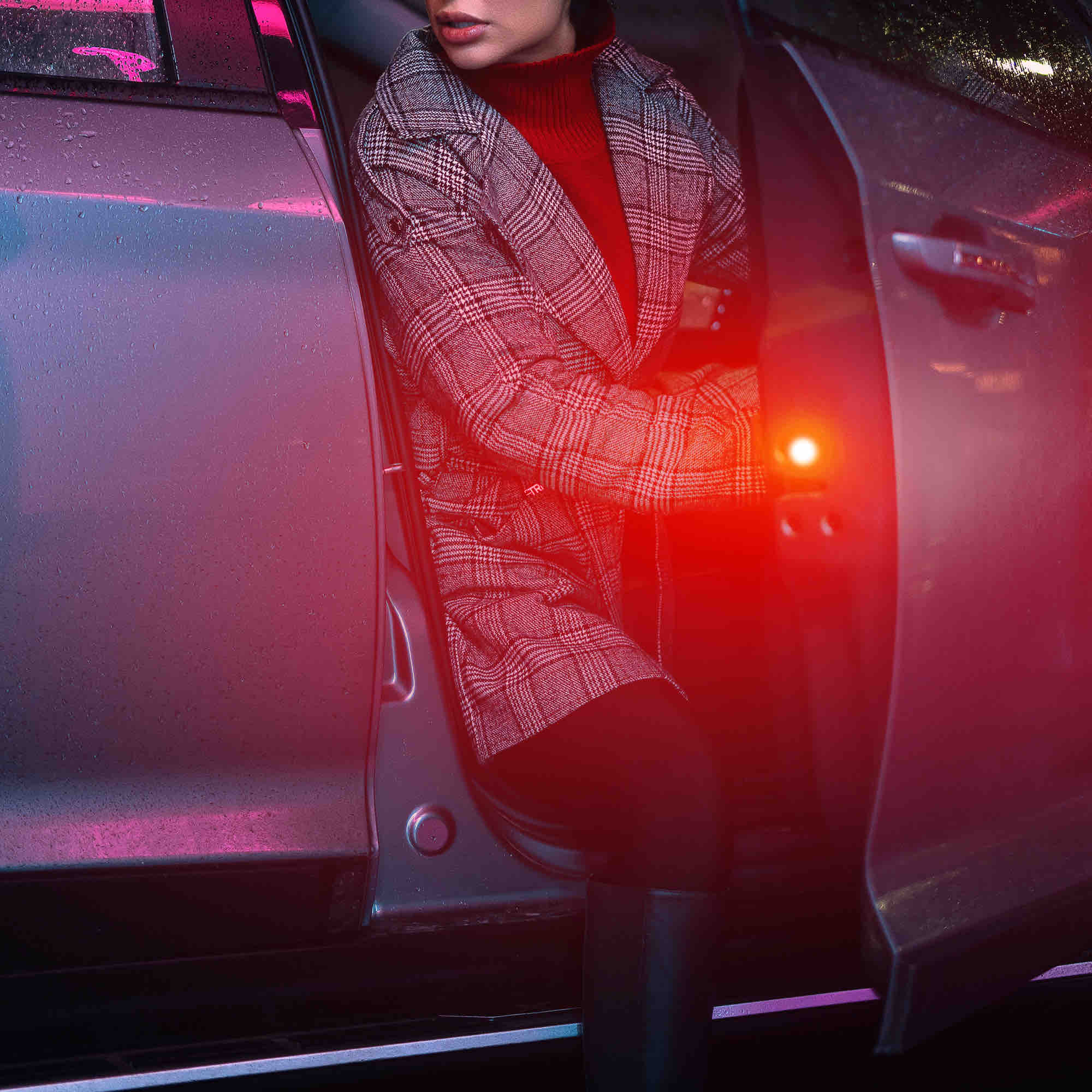 Pachet 4 bucati set lumini cu 5 led-uri auto wireless magnetice pentru ...