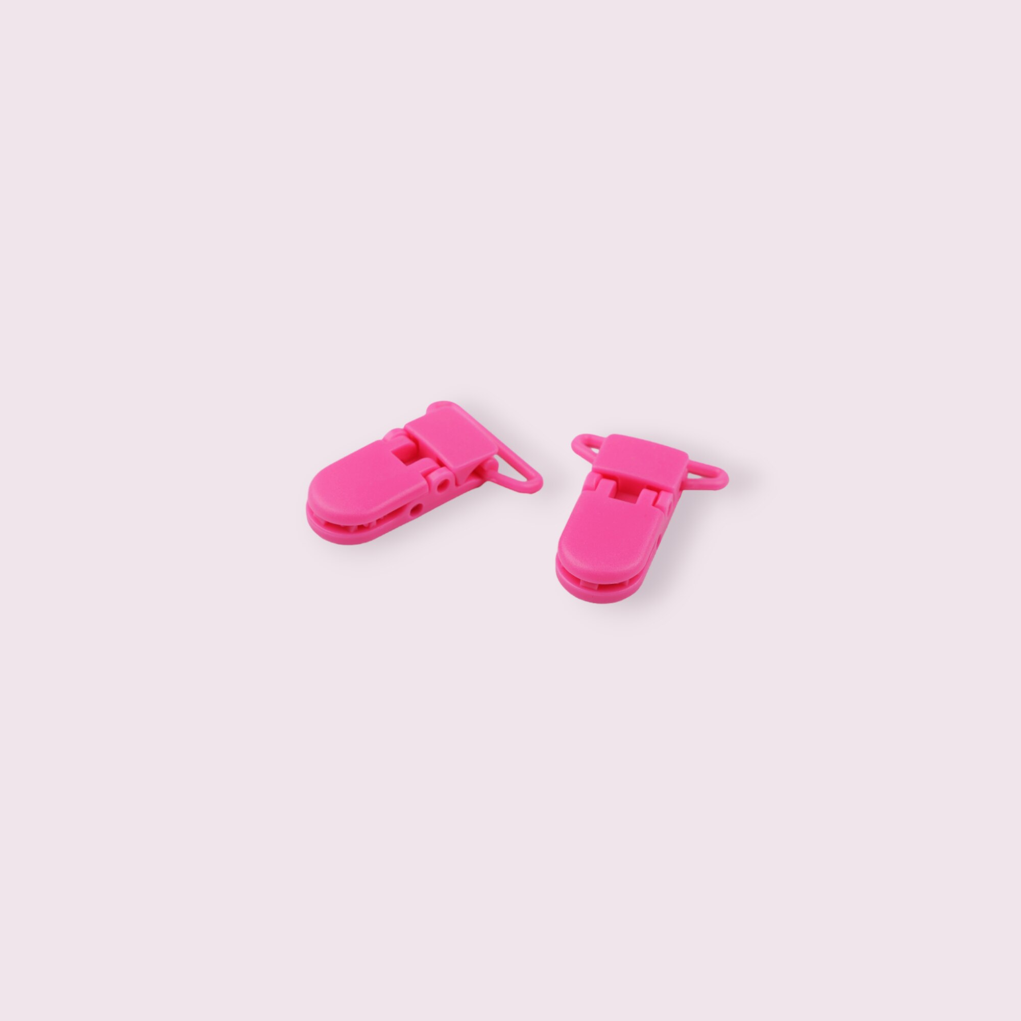 Set 2 clipsuri din plastic pentru fixare, latime 26 mm, Fucsia - eMAG.ro