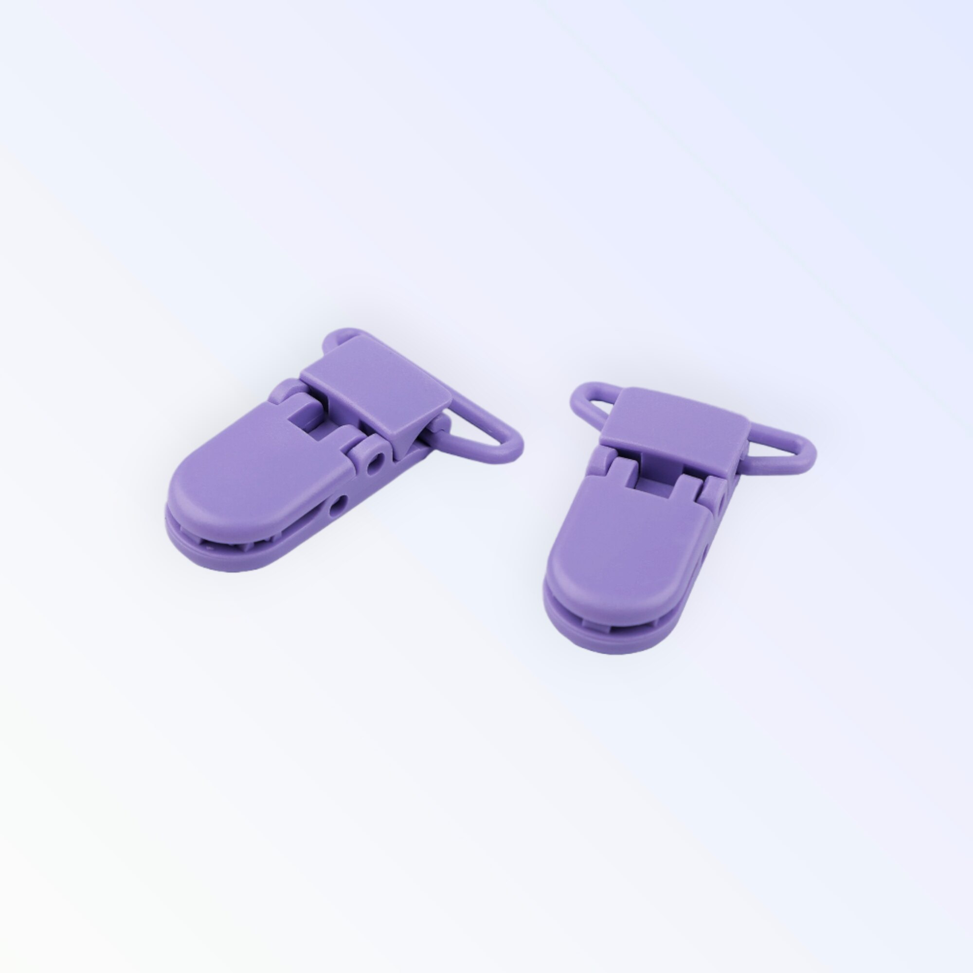 Set 2 clipsuri din plastic pentru fixare, latime 26 mm, Violet - eMAG.ro