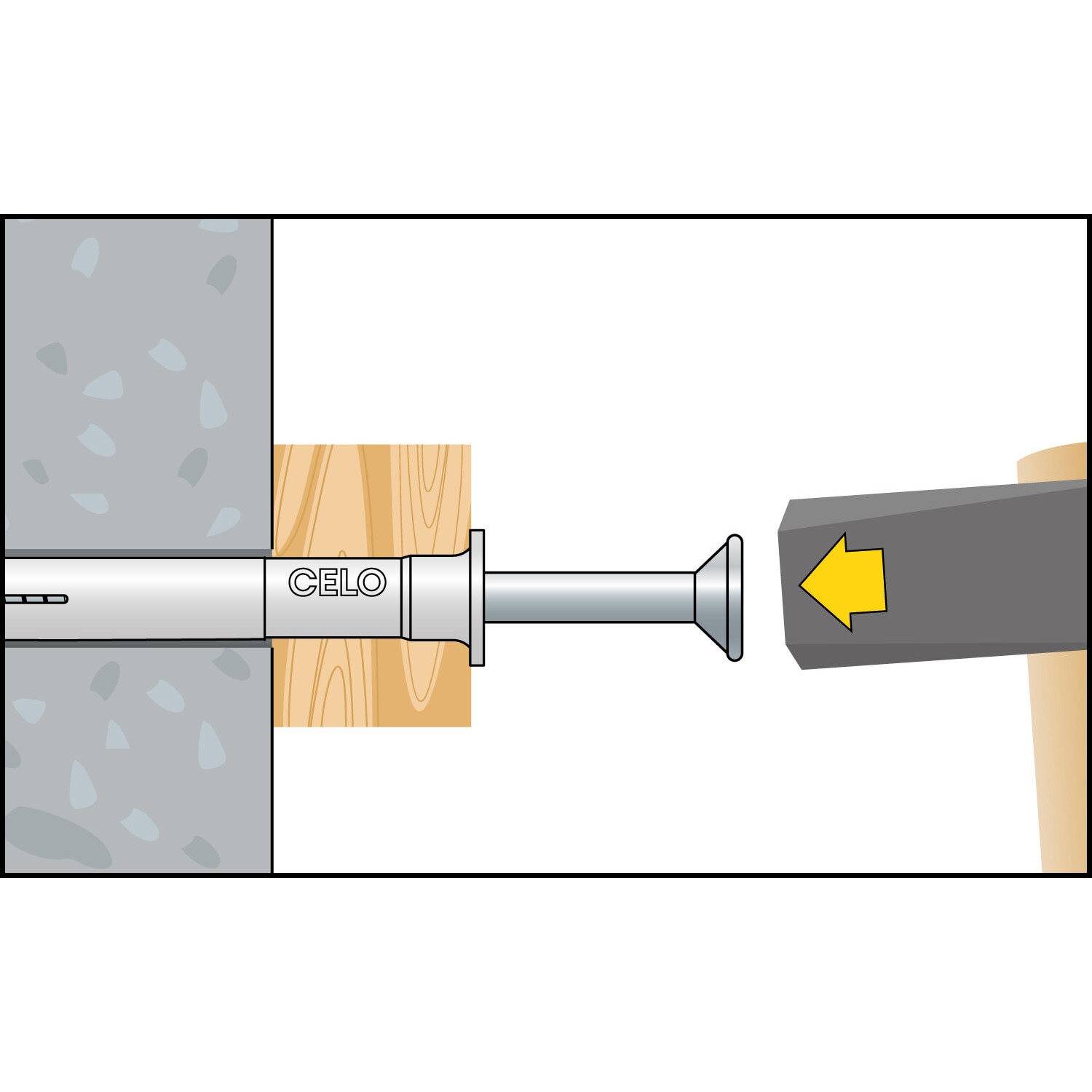 Set 50 dibluri cu holsuruburi prin bataie profesionale beton, caramida ...