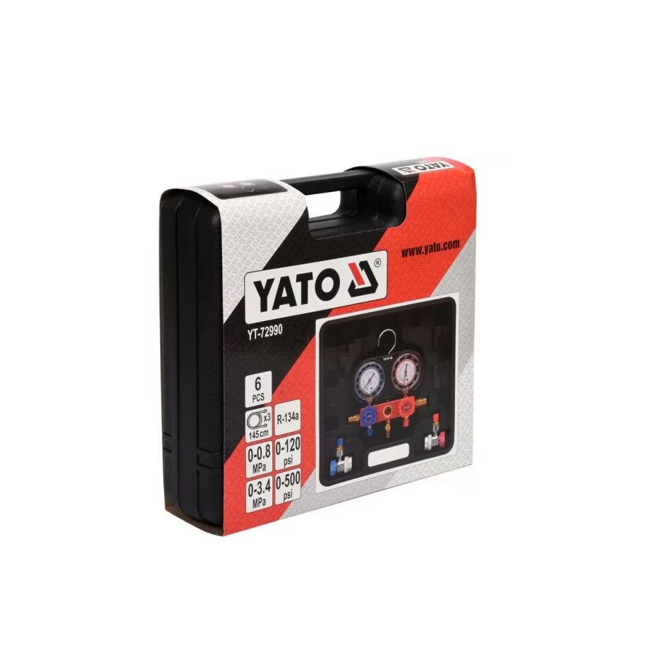 Trusa completa incarcare Freon Auto, R134a, Yato YT-72990 - eMAG.ro