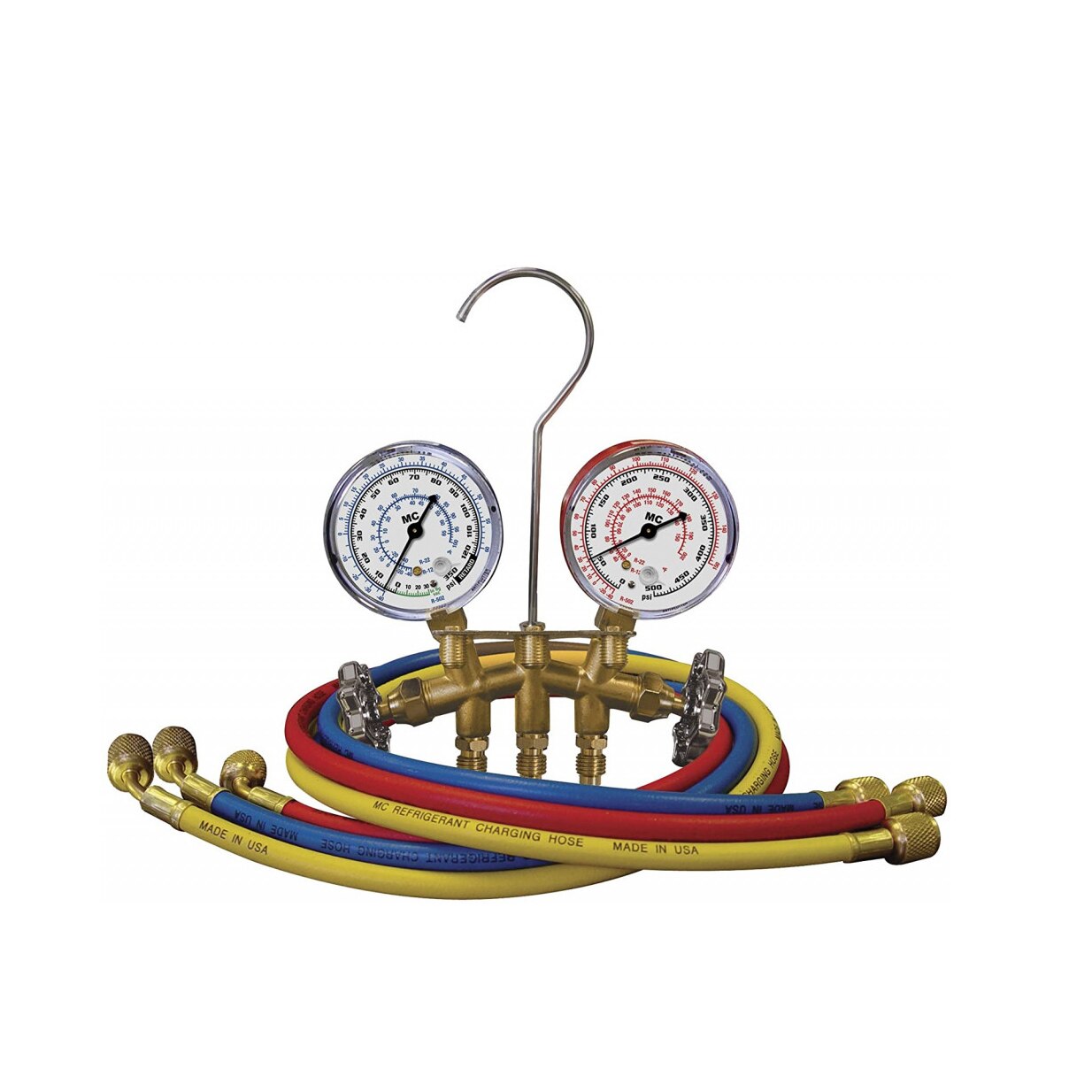 Baterie Manometre Freon, 60mm, R134a, R404A, R407C, R22, R507A, 3 ...
