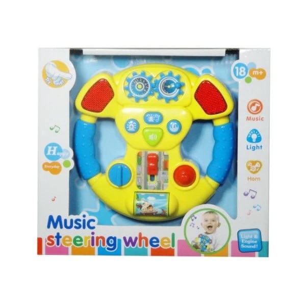 Volan de Jucarie Interactiv cu Lumini si Sunete - eMAG.ro