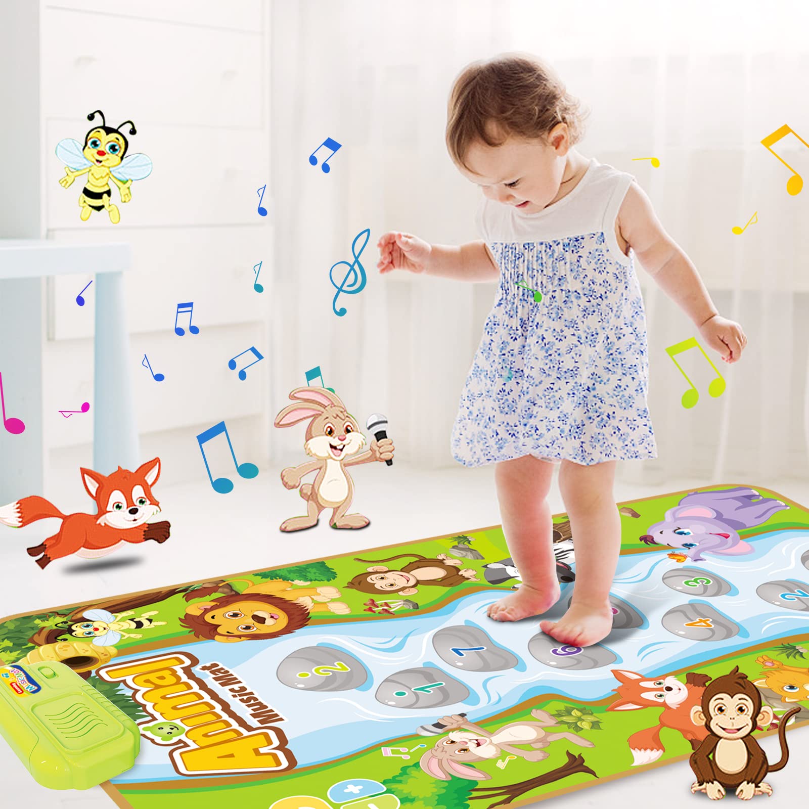 Covoras muzical educativ pentru cei mici Salestore.ro®, taste numerice ...