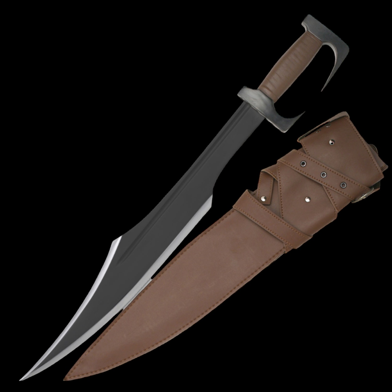 Sabie Spartana cu Teaca, Inox, Negru, DB-300B - eMAG.ro