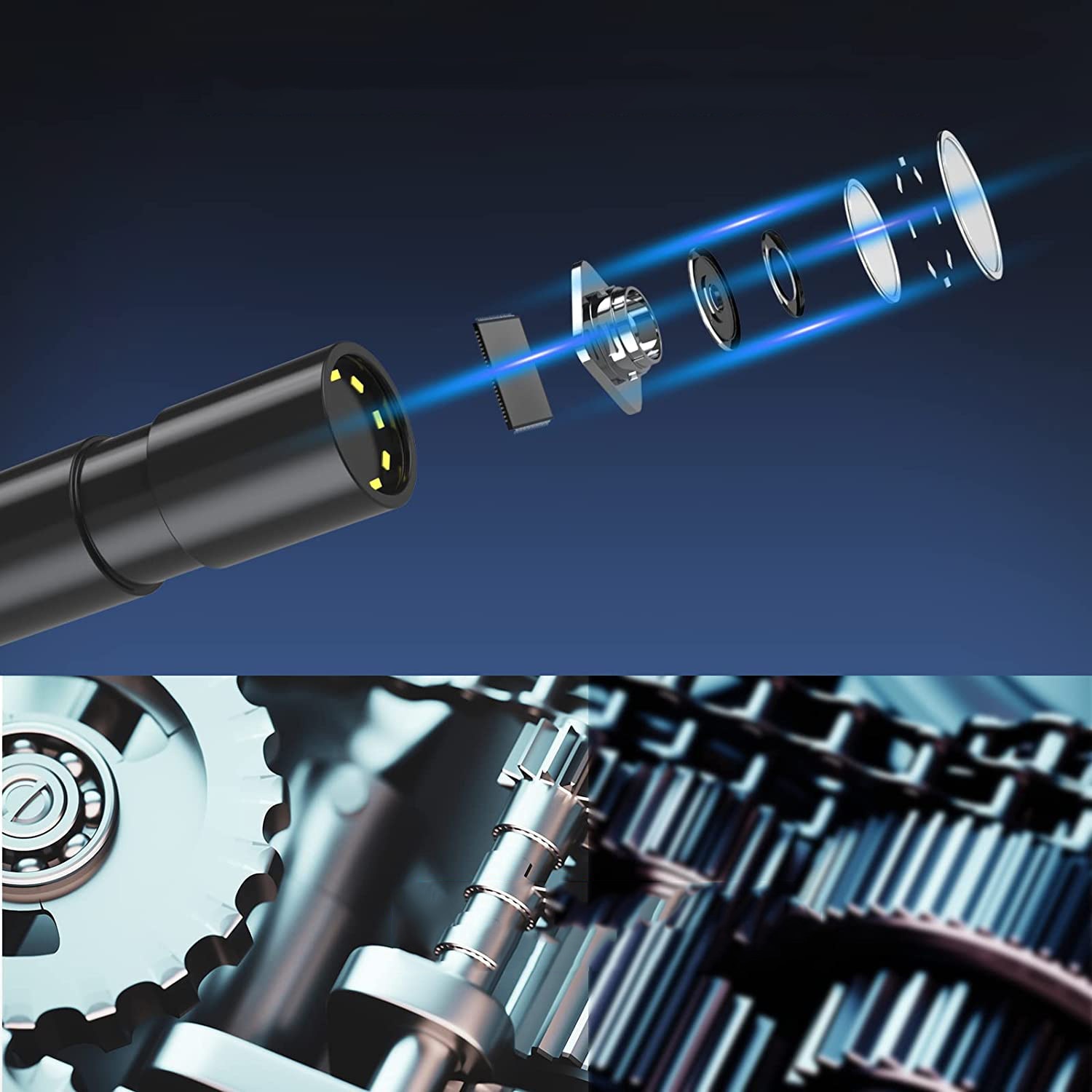 Camera inspectie, Vaxiuja, full HD, 5 m, IP68, Negru - eMAG.ro