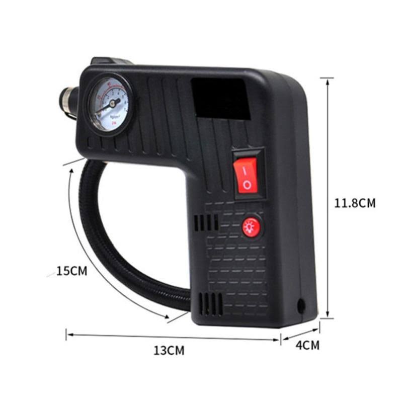 Compresor auto portabil cu alimentare bricheta 12V 5 in 1, 80W, Negru ...