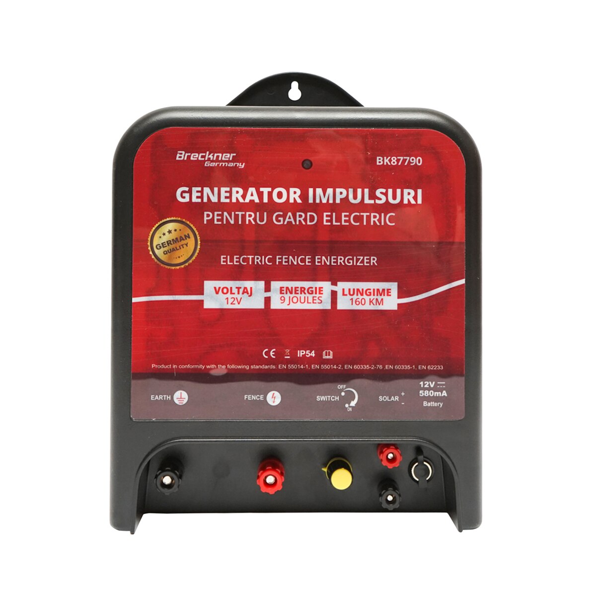 Aparat generator impulsuri DC 12/220V, 9 Joule, 160km pentru gard ...